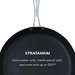 SCANPAN Professional 12.5” Fry Pan - Easy-to-Use Nonstick Cookware - Dishwasher, Metal Utensil & Oven Safe - Made in Denmark