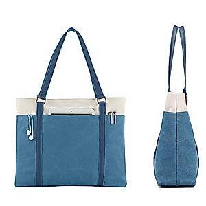 Women's Work Bag with Laptop Compartment Zipper Pockets Large Teacher Totes Purse