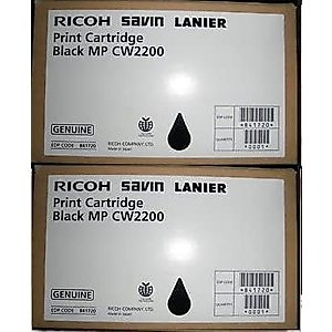 Ricoh MPCW2200SP Toner Set Two Blacks Genuine Ricoh CW2200SP CW2200 Lanier MP CW2200SP CW2200 Toner