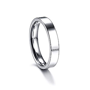 MZZJ BFF Ring for 2 Personazlied BFF Friendship Jewelry Pinky Promise Pinky Swear Minimalist6MM Rose Gold Plated Stainless Steel Flat Stackable Knuckle Ring Band,Graduation Bridesmaid Gift