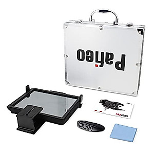Teleprompter Compatible with iPad Air 10.9 inch, Pafieo S12 Mini DSLR Camera Teleprompter with Remote Control Compatible with Canon Nikon Sony Vlog Camera
