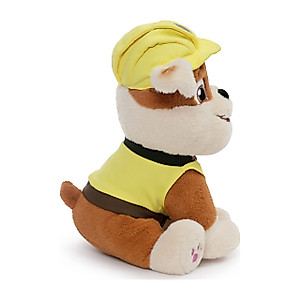 GUND Paw Patrol Rubble in Uniform Plush Stuffed Animal Dog, Yellow, 9"