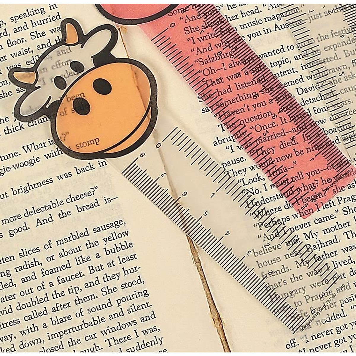 Farm Animal Bookmarks for Kids - Book Markers / Mini Ruler - Classroom Prizes - 24 Pack