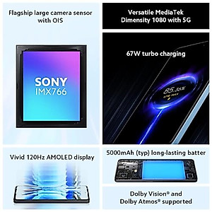 Xiaomi Redmi Note 12 Pro 5G + 4G (256GB + 8GB) Factory Unlocked 6.67" 50MP Triple Camera (Only Tmobile/Tello/Mint USA Market) + Extra (w/Fast Car Charger Bundle) (Porcelain White)