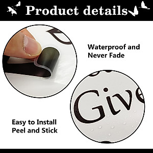 Large Inspirational Quote Wall Decals, Removable Positive Saying Wall Lettering Stickers, Motivational Word Decal Peel and Stick for Classroom Home Living Room Bedroom Office DIY Wall Art Decor