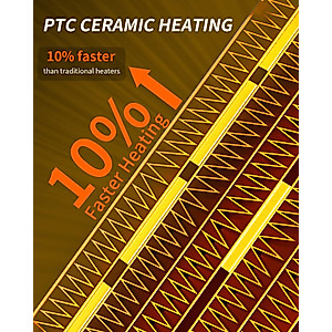 Buyplus Outdoor Heater, 1500W Portable Garage Heater with 90°Adjustable Angle, Overheat Protection & 2S Fast Heating, Electric Space Heater for Patio, Garage, Greenhouse, Indoor Outdoor Use Green