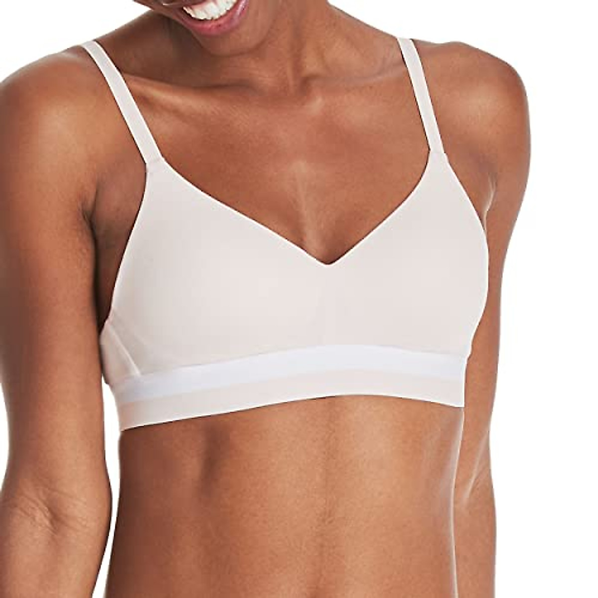 Hanes Women's Push-up T-Shirt Wireless Bra, ComfortFlex Fit, Eco Soft, Sizes S-2X+, Light Buff, Small