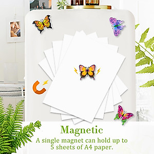 MORCART Butterfly Magnets for Fridge, Cute Animal Magnets for Refrigerator Kitchen Office Classroom Lockers Teacher Students Whiteboards 6PCS