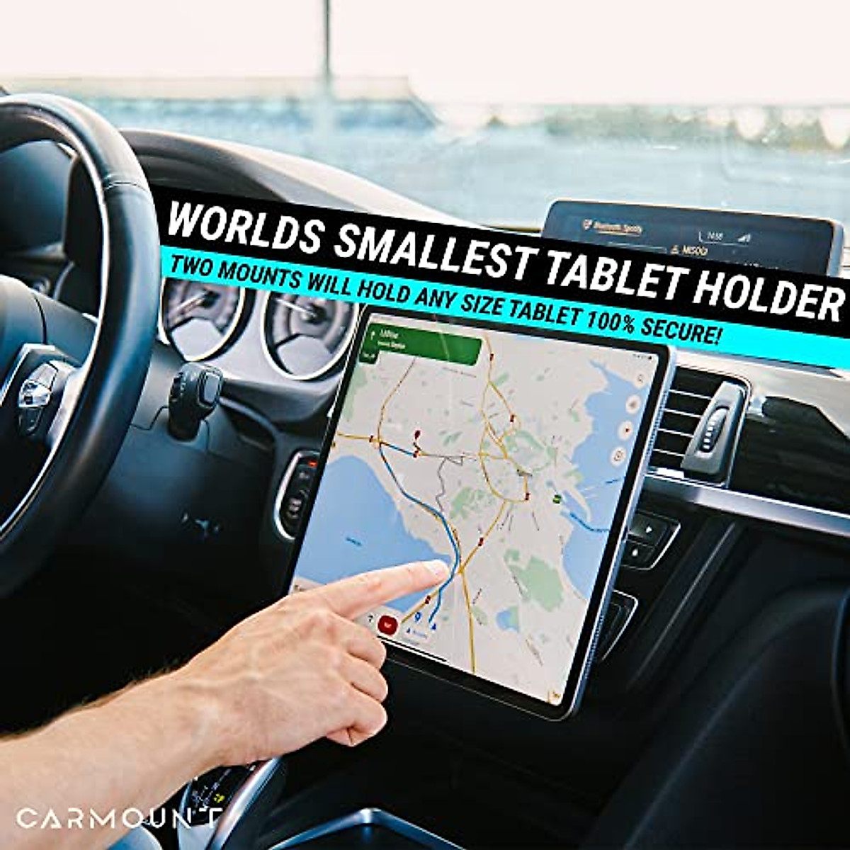 CarMount 2 Pack F1 Magnetic Car Dashboard Phone Mount/Holder [2023 Upgraded] Universal, Strong 8X N52 Magnet System, Adjustable Easy Access 30° Tilt & 360° Rotation, Works with All Smartphones