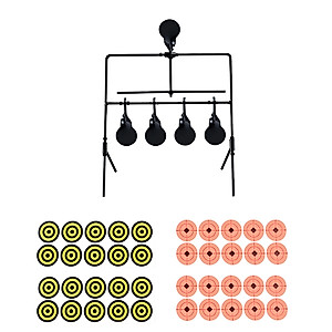 KNINE OUTDOORS Resetting Shooting Target Airgun Rimfire Pellet BB Gun Target, Rated for .22 .177 Caliber (Rimfire)