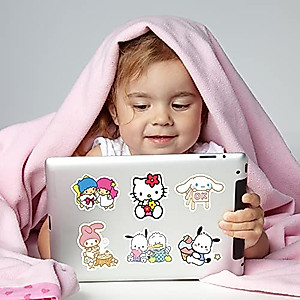 Kawaii Stickers 100pcs Cute Kawaii Stickers, Cute Japanese Anime Stickers for Kids Teen Girls Adult Laptop Guitar Suitcase Skateboard Waterproof Stickers (100pcs Cute)