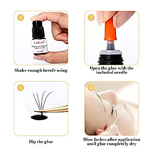 Eyelash Extension Glue FADLASH Extra Strong Lash Glue 5ml 1S Dry Time 8 Weeks Retention Lash Extension Glue Maximum Bonding Power Professional Use Only (Never for DIY/Cluster Lashes)