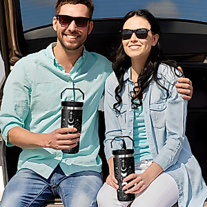 30oz Sun and Moon Tumbler with Handle, Featuring a Leak-proof 2-in-1 Lid and Straw, a Vacuum-insulated Travel Coffee Mug, Portable Stainless Steel Water Bottle, Suitable for Both Women and Men