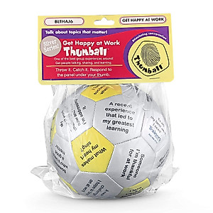 Office Oxygen Trainers Warehouse Thumball Bundle | Conversation Starter and Ice-Breakers Including Get Happy at Work, Getting to Know You, and Common Ground Thumballs