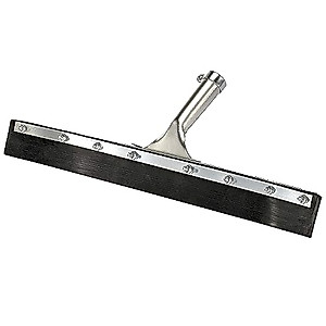 Alpine Industries Industrial-Duty Curved Floor Squeegee - Wide Commercial Cleaner Head Replacement w/Rubber Blade - 24 inches