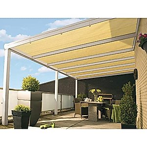 DOEWORKS Shade Cloth, 8'x10' UV Block Sun Shade Canopy with Grommets for Outdoor Pergola, Patio, Garden Deck