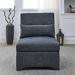 JFUYJK 24.5" W Sleeper Sofa Bed, Convertible Chair 4 in 1 Multifunctional Folding Sleeper Sofa Bed Pull Out