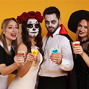 Your Dream Party Shop Halloween Shot Glasses 100 Pcs, Halloween Drinkware, 2 oz Horror Shot Glasses, Halloween Shot Cups, Halloween Drinking Decorations