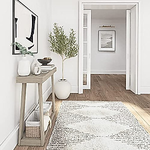 Plank+Beam Solid Wood Console Table with Storage, 36 Inch, Sofa Table with Shelf, Narrow Entryway Table for Hallway, Behind The Couch, Living Room, Foyer, Easy Assembly, Seashell