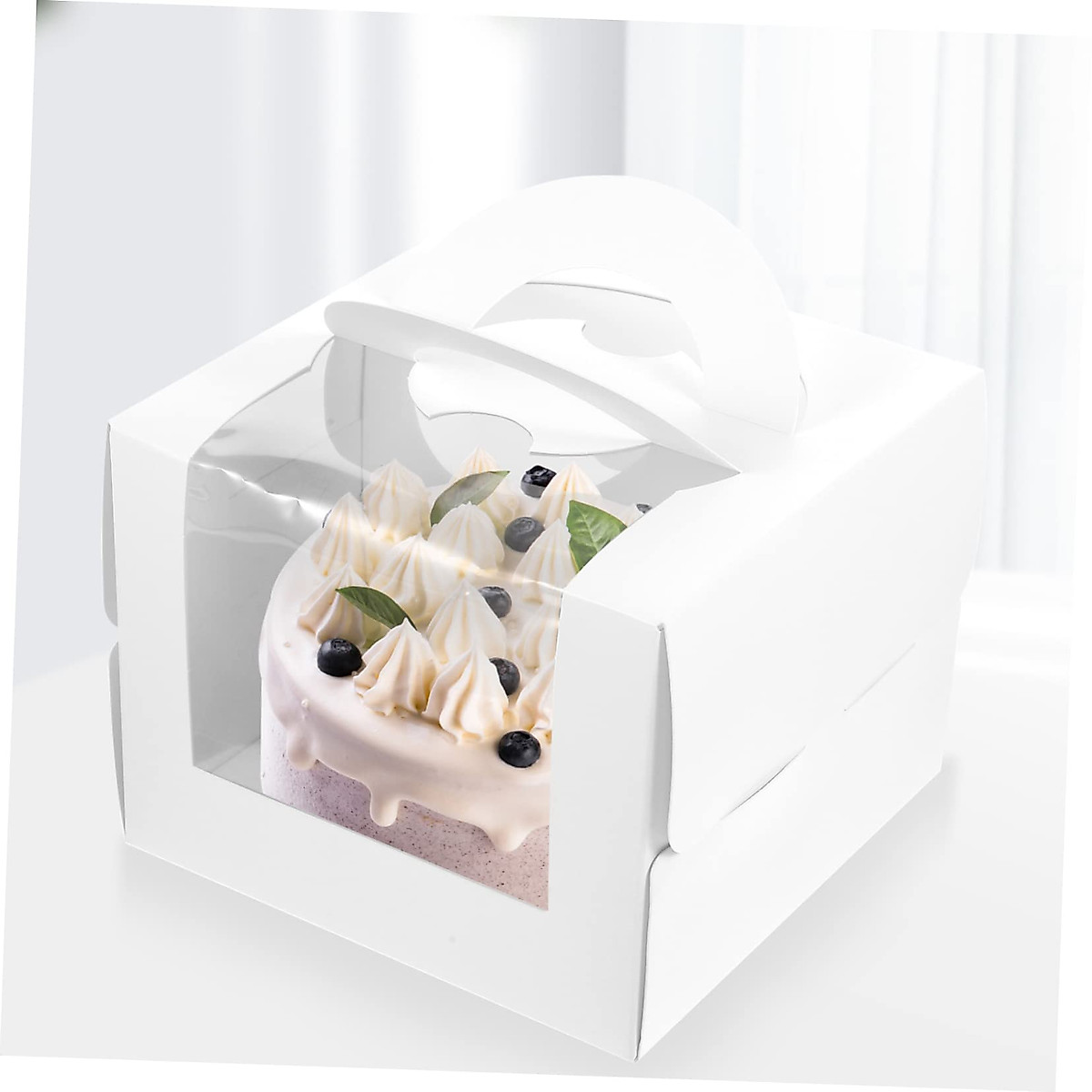 NOLITOY Handheld Cake Carrier Box 10pcs Cake Packing Boxes for Wedding Birthday