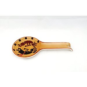 ACK Western Kokopeli Hand Painted Ceramic Collection (Spoon Rest)