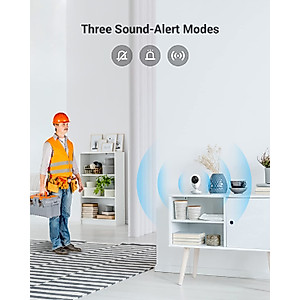 EZVIZ Indoor Security Camera 1080P, Motion Alert, Night Vision, Baby/Pet/Elder Monitoring, 135° Wide Angle, 2-Way Audio, Works with Alexa Google (CTQ2C-WH)