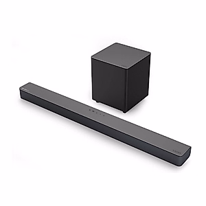 VIZIO M-Series 2.1 Sound Bar with Dolby Atmos and DTS:X, Wireless Subwoofer, M215a-J6 (Renewed)