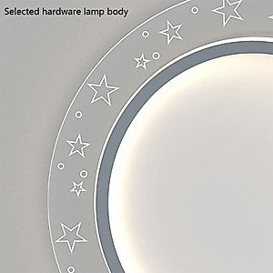 Hanging Lamp , Modern Round Ceiling Light Fixture Dimmable Flush Mounted Ceiling Lamp for Living Room Bedroom Kitchen Gold Acrylic LED Ceiling Chandelier for Kid's Boys Girls Room Interesting Life ( C