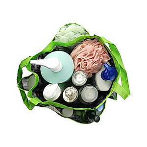 2 Pack Mesh Shower Caddy, Quick Dry Shower Tote Bag Hanging Toiletry with 2 Handles for Shampoo, Conditioner, Soap and Other Bathroom Accessories