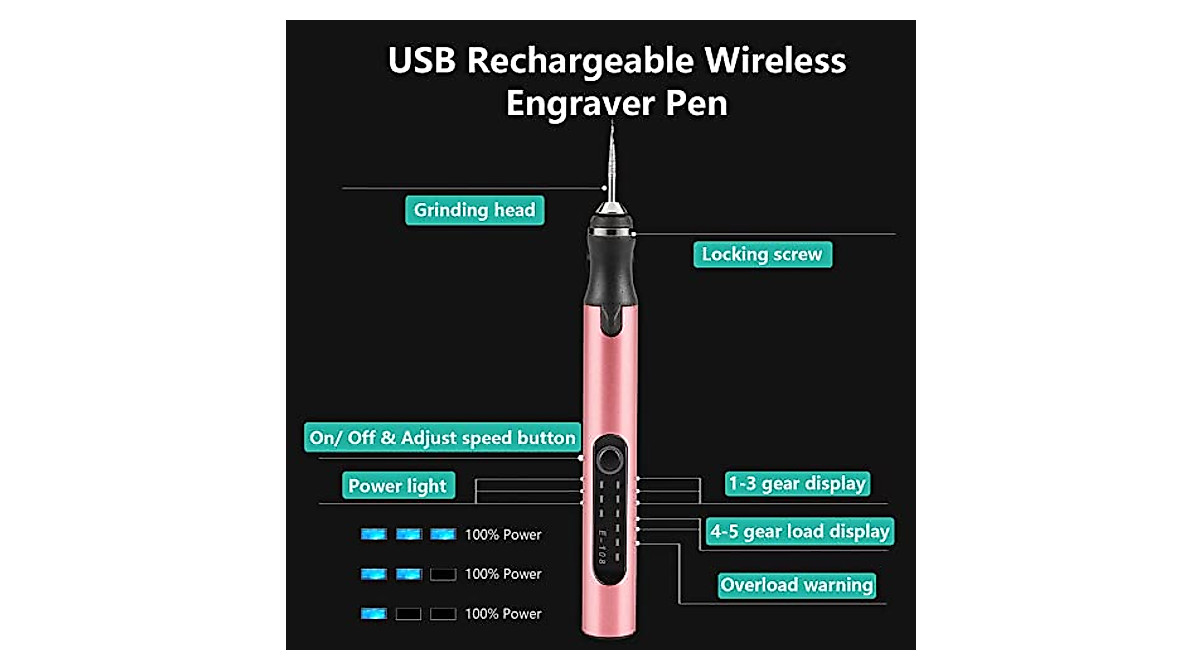 KugobarNe USB Engraving Pen - Portable, Versatile & Professional