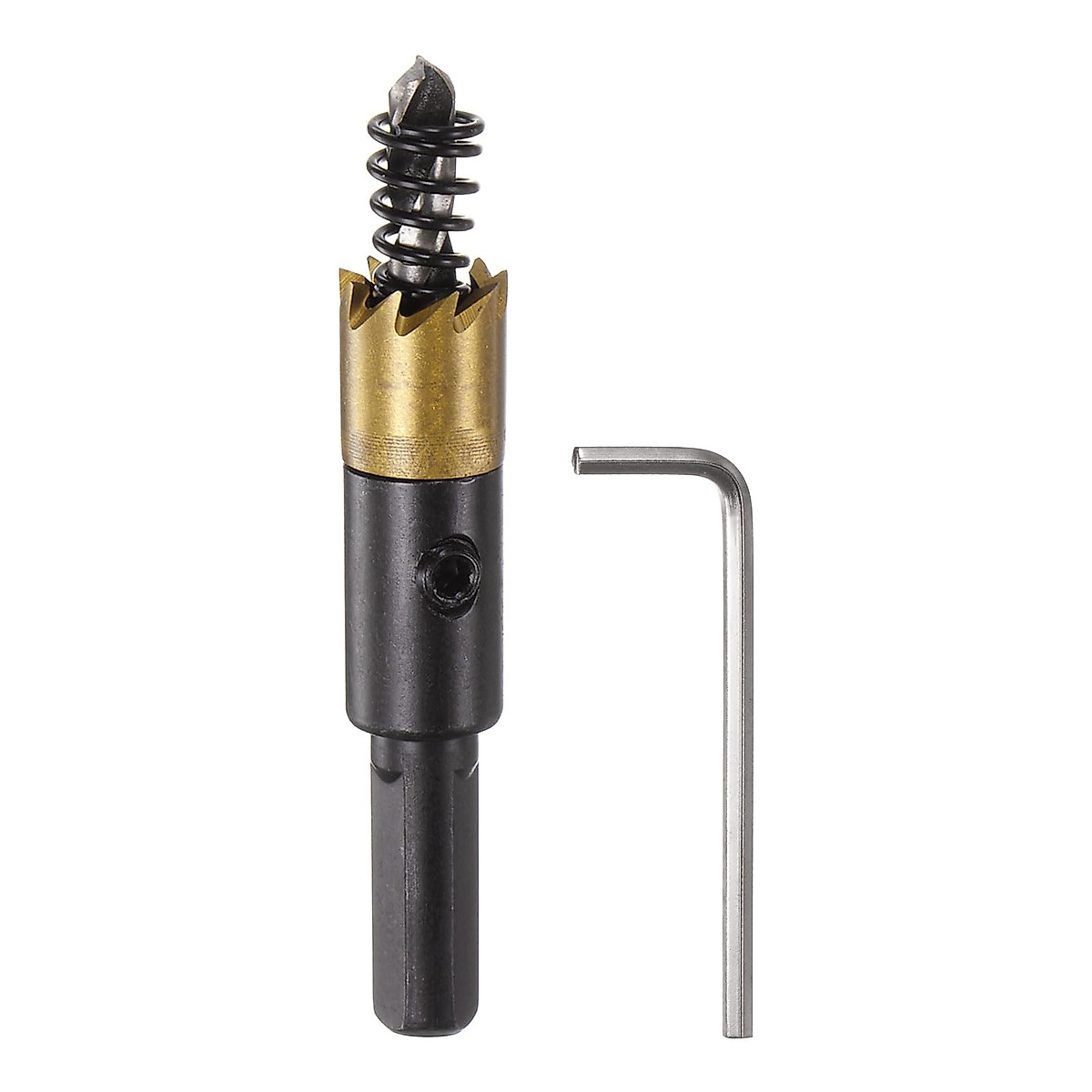 HARFINGTON Hole Saw 12mm (1/2") M35 HSS (High Speed Steel) Titanium Coated Drill Bit Cutter Opener for Stainless Steel Aluminum Alloy Metal Wood Plastic