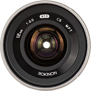 Rokinon RK12M-MFT-SIL 12mm F2.0 Ultra Wide Angle Lens for Olympus/Panasonic Micro 4/3 Cameras