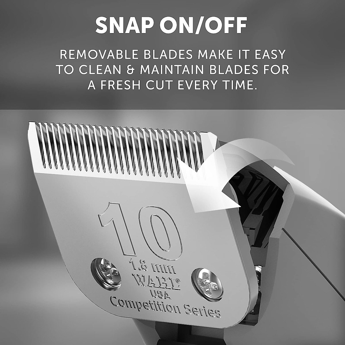 Wahl Competition Blade, Number 30, Full Tooth, Blade Set Animal Clipper, 0.8mm, Replacement Blades, Spare Clipper Blade, Pet Clipper Spares, Stainless Steel, Rust Resistant, Precise Cutting