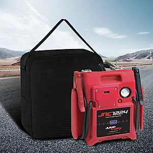 Homakover 1680D Carrying Case with Adjustable Strap for Jump-N-Carry Starter Models JNC1224/ JNC770R/ JNC660, Black, Case Only