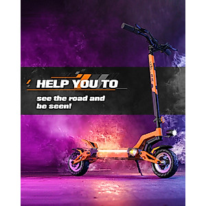 JGH X5 Electric Scooter Adults Max 37mph,48V 20.8Ah Battery,40 Miles Long Range,Vacuum Tire, Power by 1300W, Double Braking System Scooter Electric with NFC LCD Display