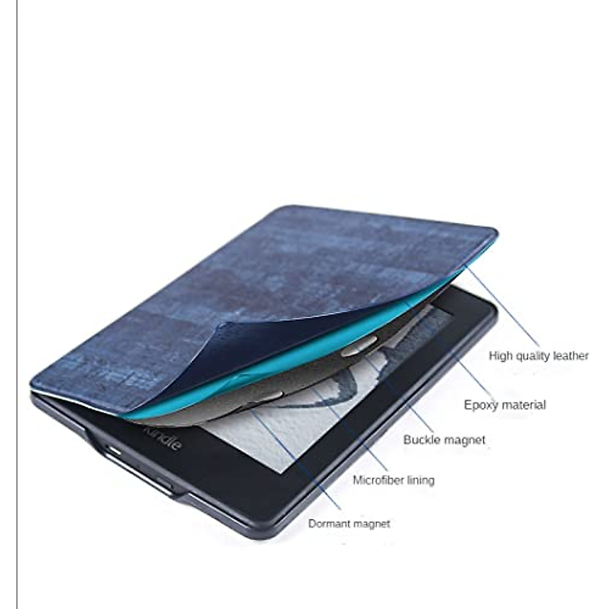 Case Compatible with Kindle Paperwhite Case Fits 10th Generation 2018 Released eBook Reader Covers Smart Accessories PU Leather Kindle Covers - Book Cover