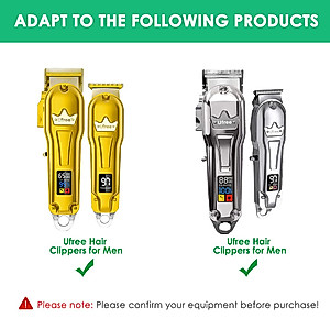 Mrgru Charging Cable for Hair Clippers Compatible with Ufree Professional Cordless Hair Clippers for Men Charger Power Cord (USB C Cable + Shaver Charging Cable)