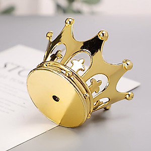 WUWEOT 36 Pack Refillable Crown Candy Box with Dome, Decorative Fillable Crown Candy Holder for Candies Chocolates Cake Dessert Baby Shower Princess Birthday Party Supplies