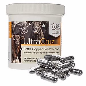 UltraCruz - sc-363565 Cattle Copper Bolus Supplement for Calves, 25 Count x 12.5 Grams