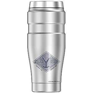 Yellowstone OFFICIAL Train Station Ride THERMOS STAINLESS KING Stainless Steel Travel Tumbler, Vacuum insulated & Double Wall, 16oz
