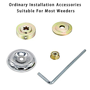 CZS 9 Inch 20T Chainsaw Tooth Brush Cutter Blades, Weed Eater Blade for Cutter, Trimmer, Weed Eater, Lawnmower (Different Adapter Kit Included)