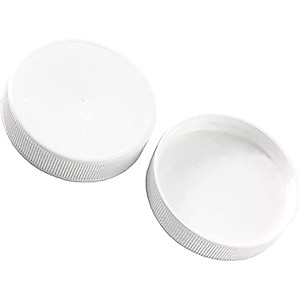 Cornucopia White Plastic Standard Mason Jar Lids (24-Pack); Regular Mouth Lined Storage Caps