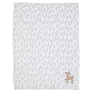 Bedtime Originals Deer Park Baby Blanket, White