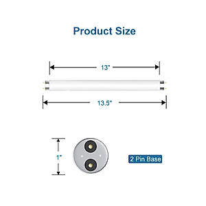 Bug Zapper Replacement Bulb Light Tube 10W for 20W Electronic Bug Zapper, T8 Bulbs for Indoor Outdoor Mosquito Zapper Lamp (4 Pack)
