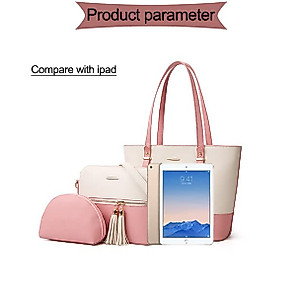 Handbags for Women Fashion 2022, Large Capacity Crossbody Handbags 4pcs Purse Set, Hobo Bags for Ladies Soft Leather Totes for Women, Designer Shoulder Bag Top Handle Satchel, Wallet Mother's Day Gift