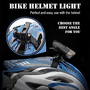 WASAGA Bike Helmet Light, 300 Lumen Led Bicycle Helmet Light 3 Modes USB Rechargeable Waterproof Bike Front Headlight Perfect for Riding or Outdoor Activities