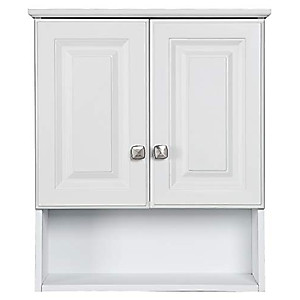 Design House Wyndham Bathroom Wall Cabinet 2-Door, 1-Shelf, 22 x 26, White