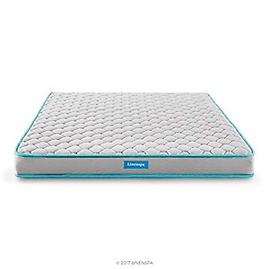 Linenspa 6-Inch Innerspring Mattress - Twin XL + 14-Inch Folding Platform Bed Frame
