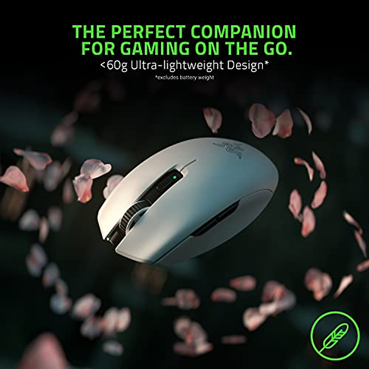 Razer Orochi V2 Mobile Wireless Gaming Mouse: Ultra Lightweight - 2 Wireless Modes - Up to 950hrs Battery Life - Mechanical Mouse Switches - 5G Advanced 18K DPI Optical Sensor - White (Renewed)