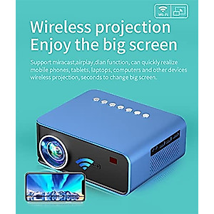 WENLII Mini Projector 3600 Lumens Support 1080P LED Big Screen Home Theater Smart Video Beamer